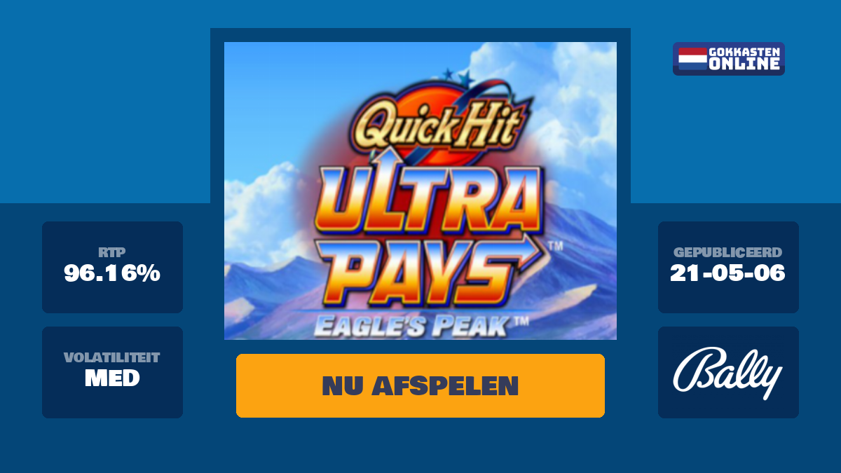 Quick Hit Ultra Pays Eagle's Peak - Speel deze gokkast gratis online