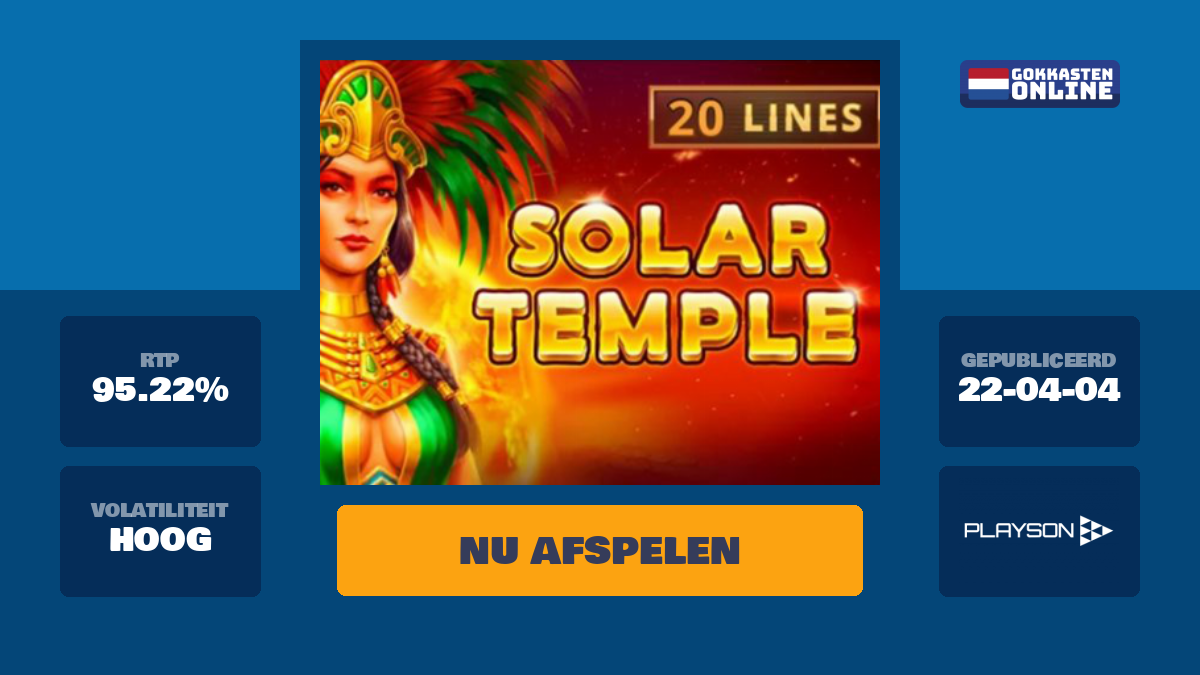 Solar Temple - Speel deze gokkast gratis online
