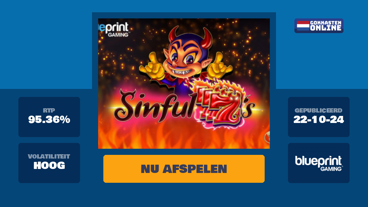 Sinful 7s - Speel deze gokkast gratis online