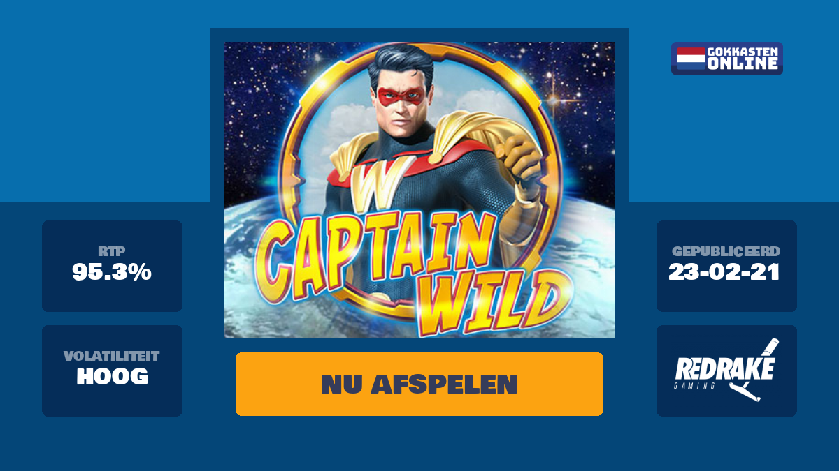 Captain Wild - Speel deze gokkast gratis online