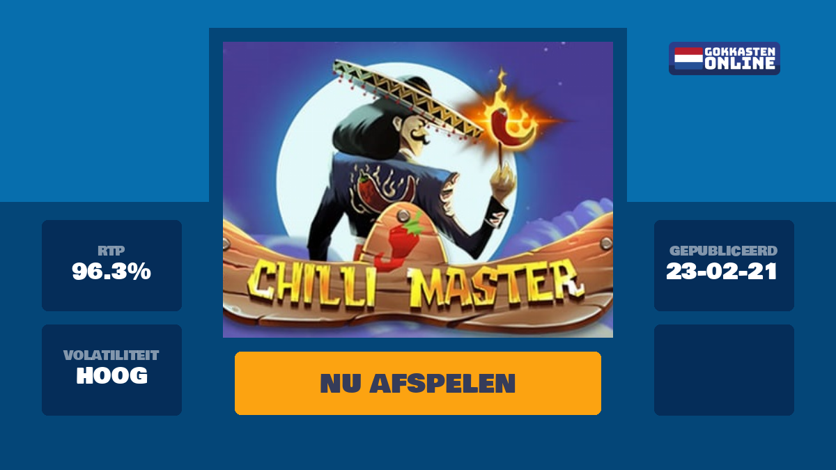 Chilli Master - Speel deze gokkast gratis online