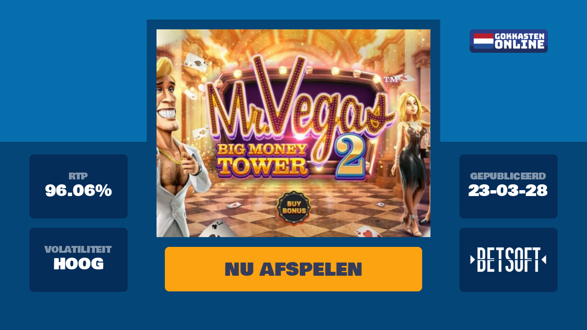 Mr. Vegas 2: Big Money Tower - Speel deze gokkast gratis online