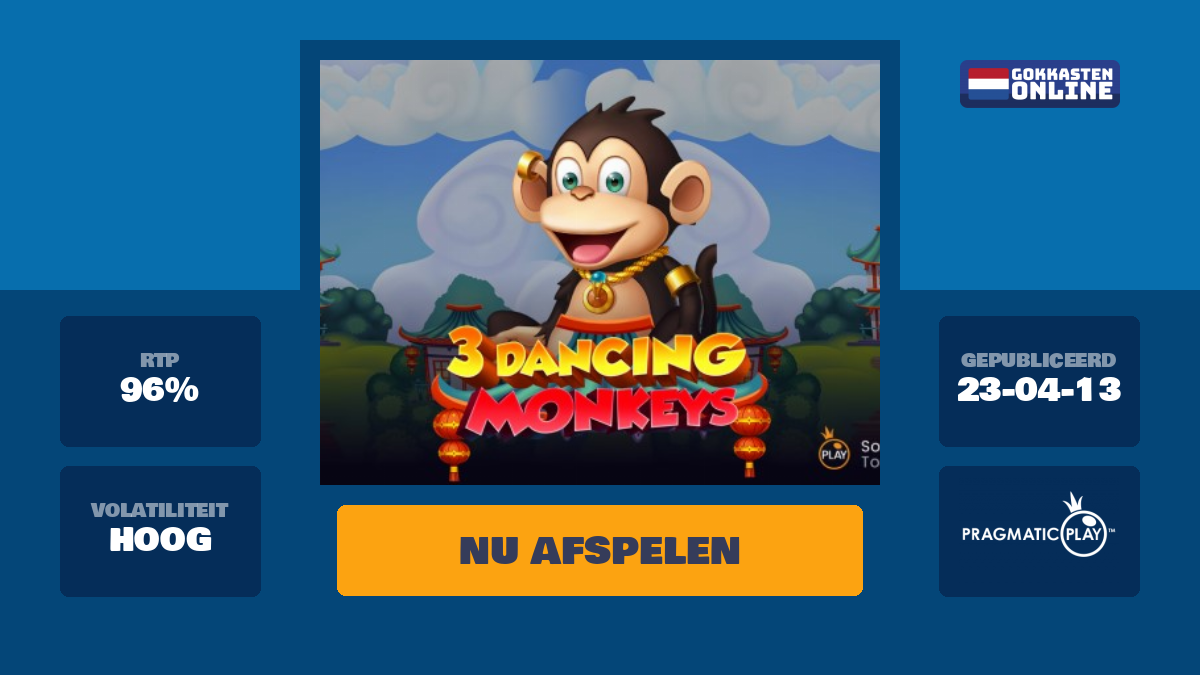Speel 3 Dancing Monkeys Online Slot | GokkastenOnline