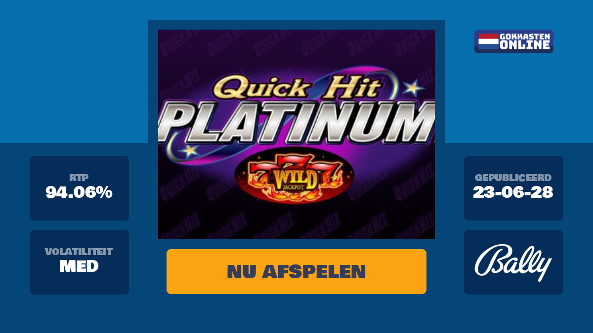 Quick Hit Platinum Triple Blazing 7s - gokkastenonline.com