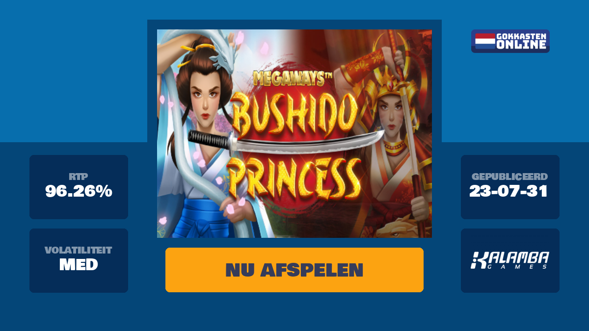 Megaways Bushido Princess - gokkastenonline.com