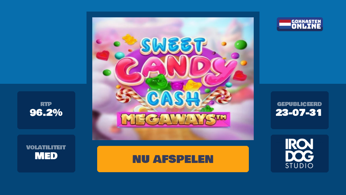 Sweet Candy Cash Megaways - gokkastenonline.com