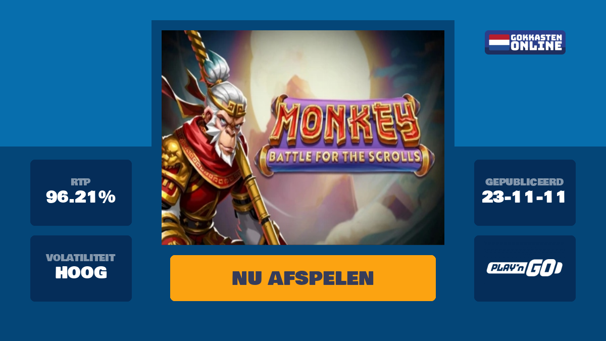 Monkey: Battle for the Scrolls - gokkastenonline.com