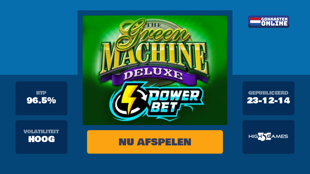 The Green Machine Deluxe: Power Bet Slot Review & Gratis Demo