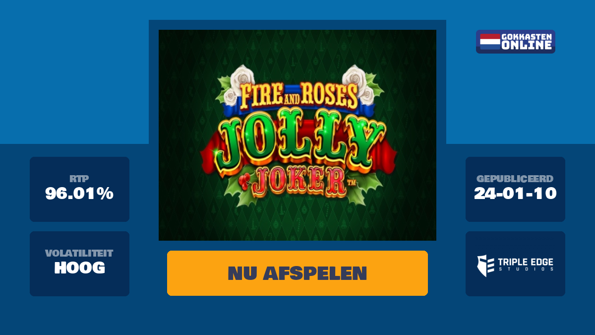 Fire and Roses Jolly Joker - gokkastenonline.com